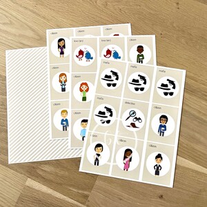 27 Mafia Character Cards (printable) - Etsy