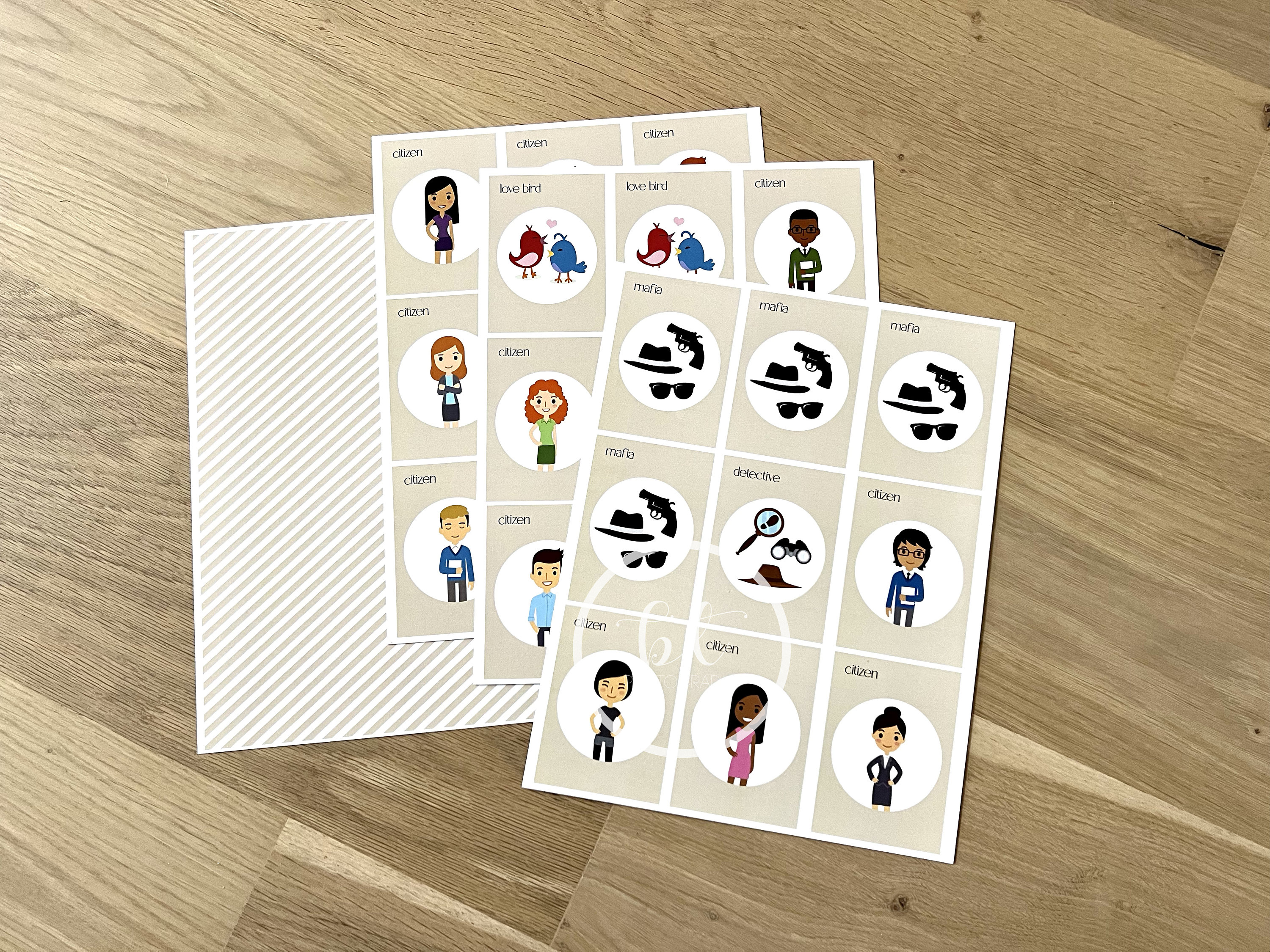 27 Mafia Character Cards (printable) - Etsy