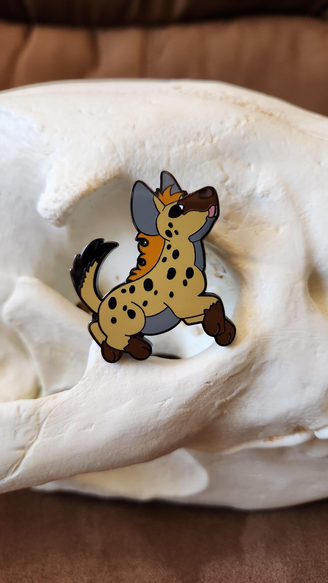 Cute Hyena Enamel Pin - Etsy