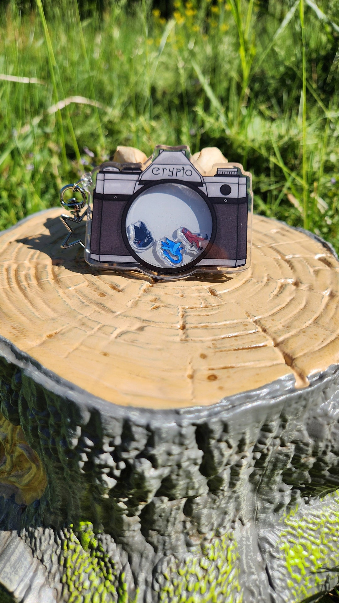 Cryptids on Camera Shaker Keychain - Etsy