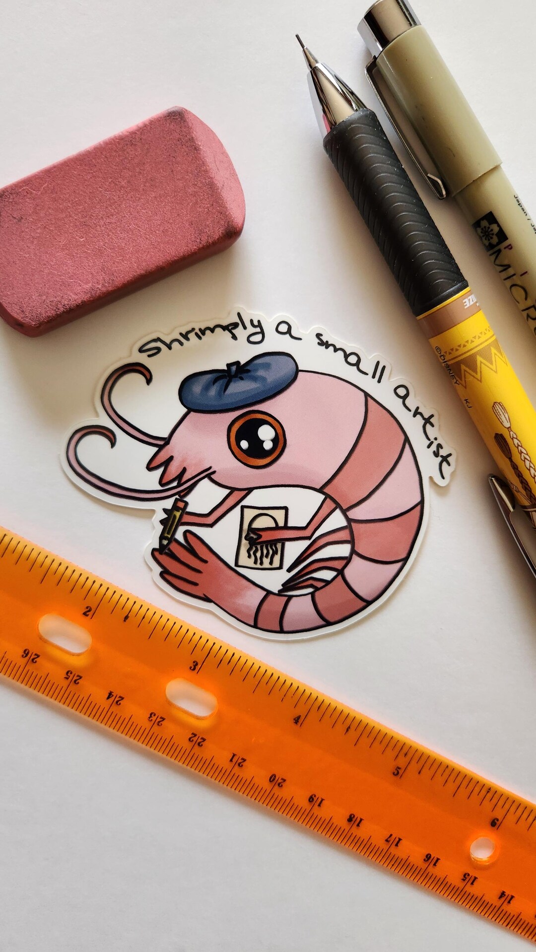 Shrimply a Small Artist Sticker - Etsy