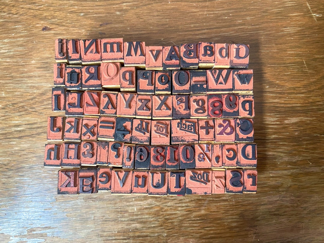 Antique Letterpress, Letter Blocks, Vintage Printer, Block Letters ...
