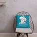 Reagan Quote: as Government Expands... - Square Premium Pillow, Blue ...