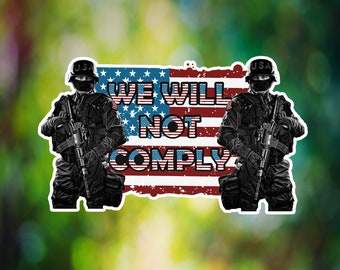 Not Comply Sticker - Etsy
