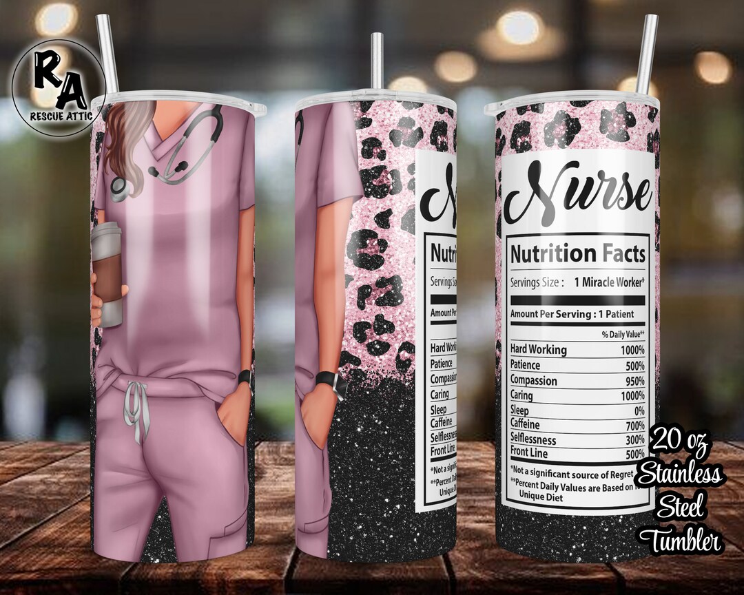 Nurse Ingredients 20oz Skinny Tumbler - Emergency Services - Custom ...