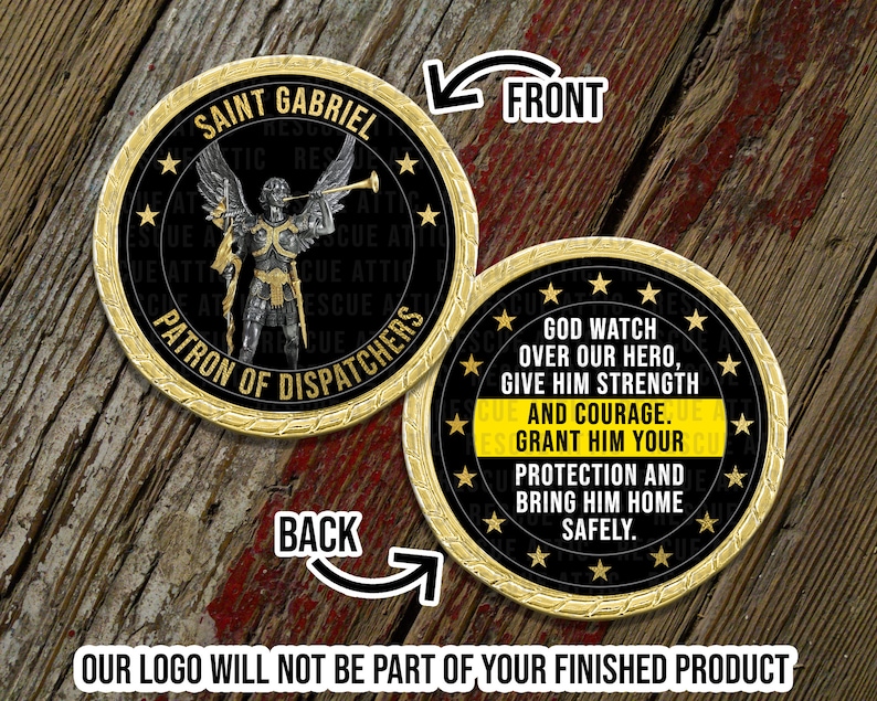 Saint Gabriel Dispatcher Challenge Coin - Emergency Services - First ...