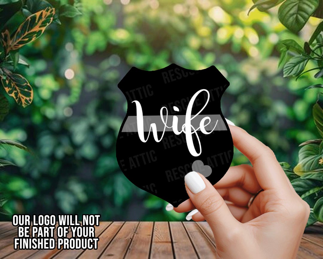 Corrections Officer Wife Thin Line Shield - Corrections Wife - LEO ...