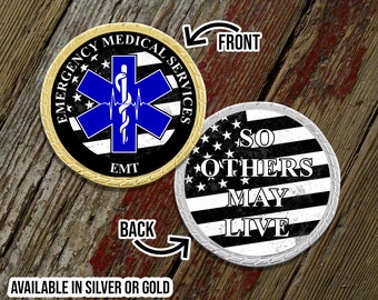 Custom Designed Paramedic Challenge Coin Emergency Services | Etsy