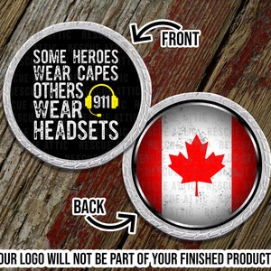 911 Canadian Dispatcher Hero Challenge Coin - Emergency Services ...