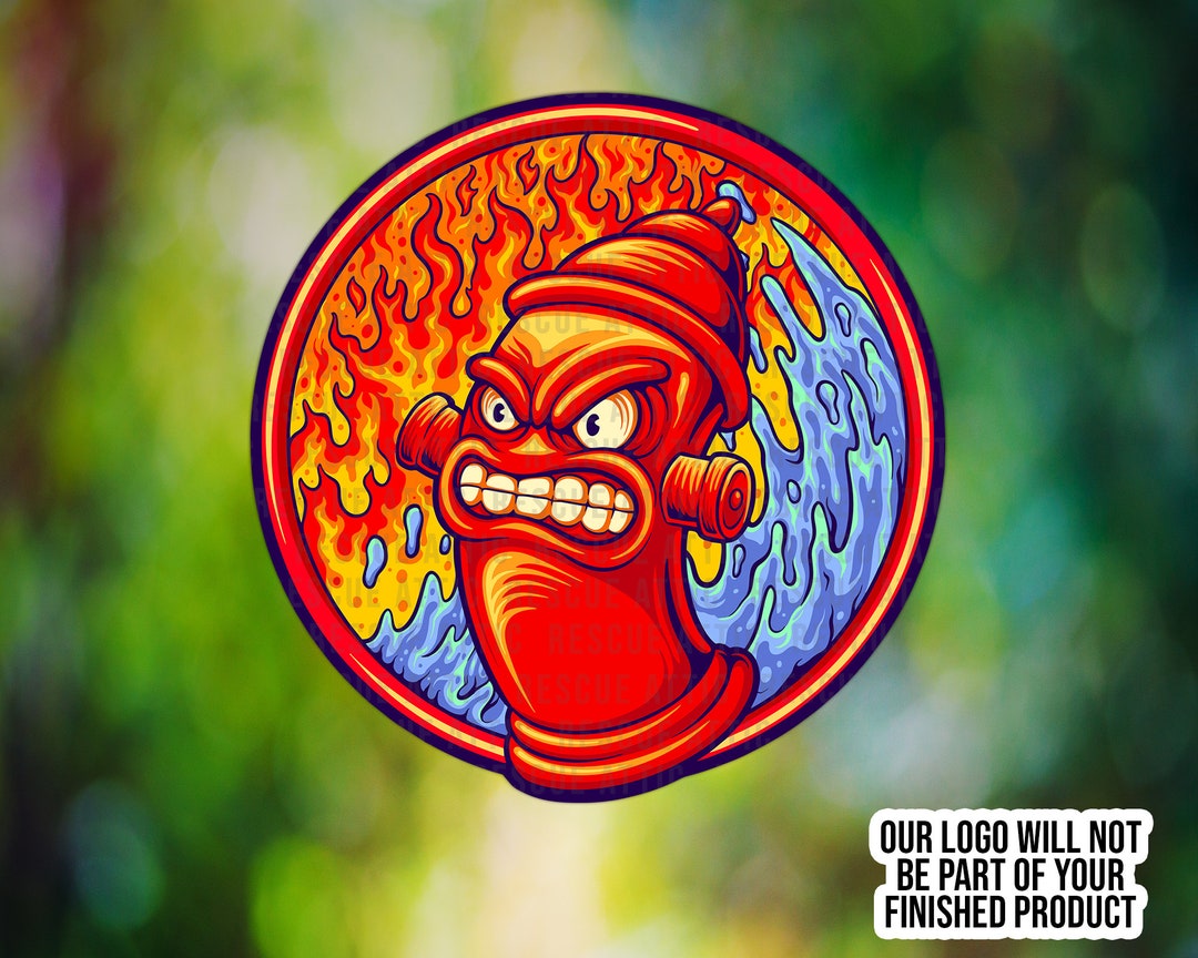 Fire Hydrant - Fire Department - Firefighter - Vinyl Decal - Window ...