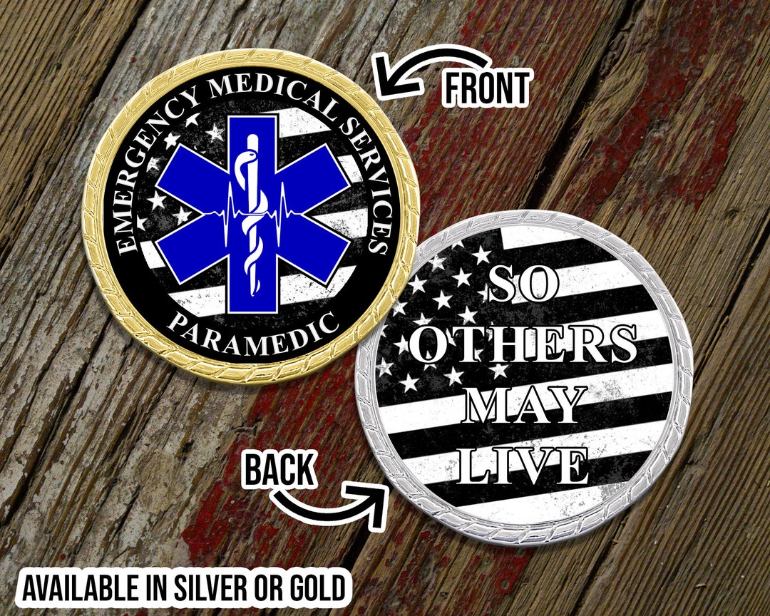 Custom Designed Paramedic Challenge Coin - Emergency Services - First ...