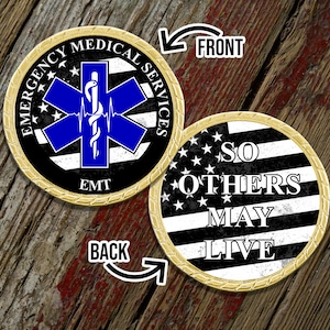 Custom Designed EMT Challenge Coin - Emergency Services - First ...