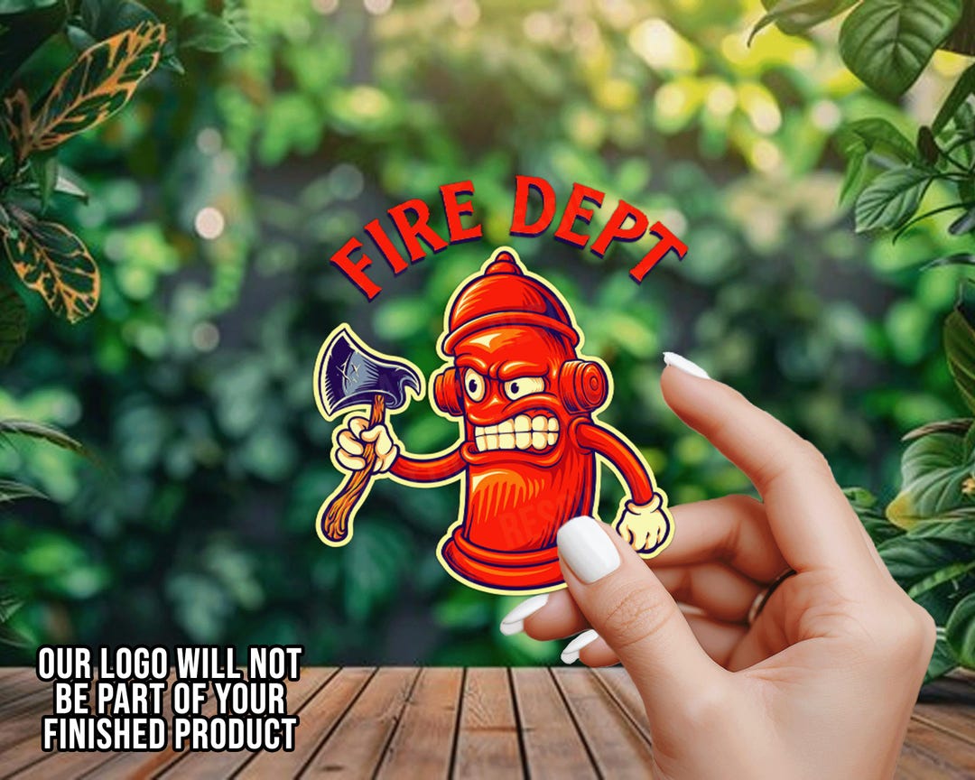 Fire Department Hydrant - Fire Department - Firefighter - Vinyl Decal ...