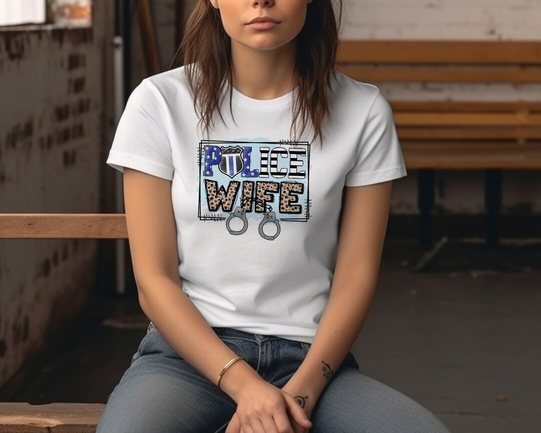 Police Wife Blue Line Wife Shirt Thin Blue Line - Etsy