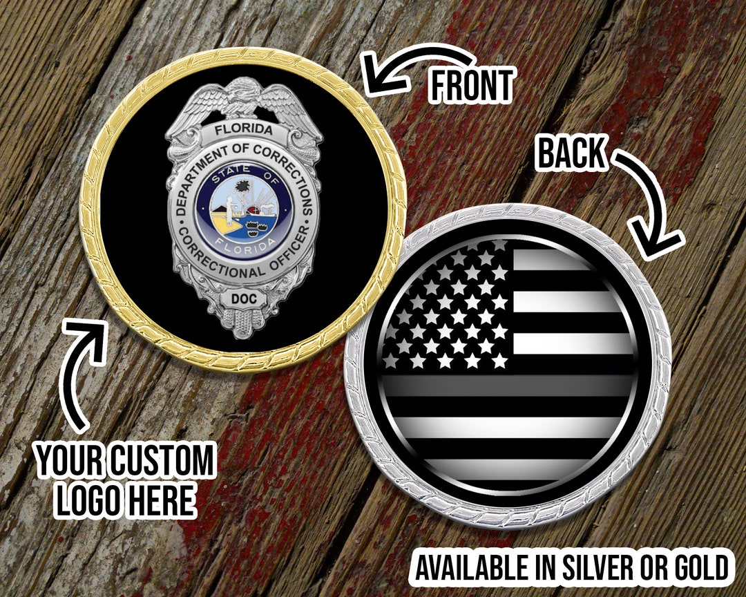 Correction's Officer Thin Gray Line Challenge Coin - Pocket Coin ...