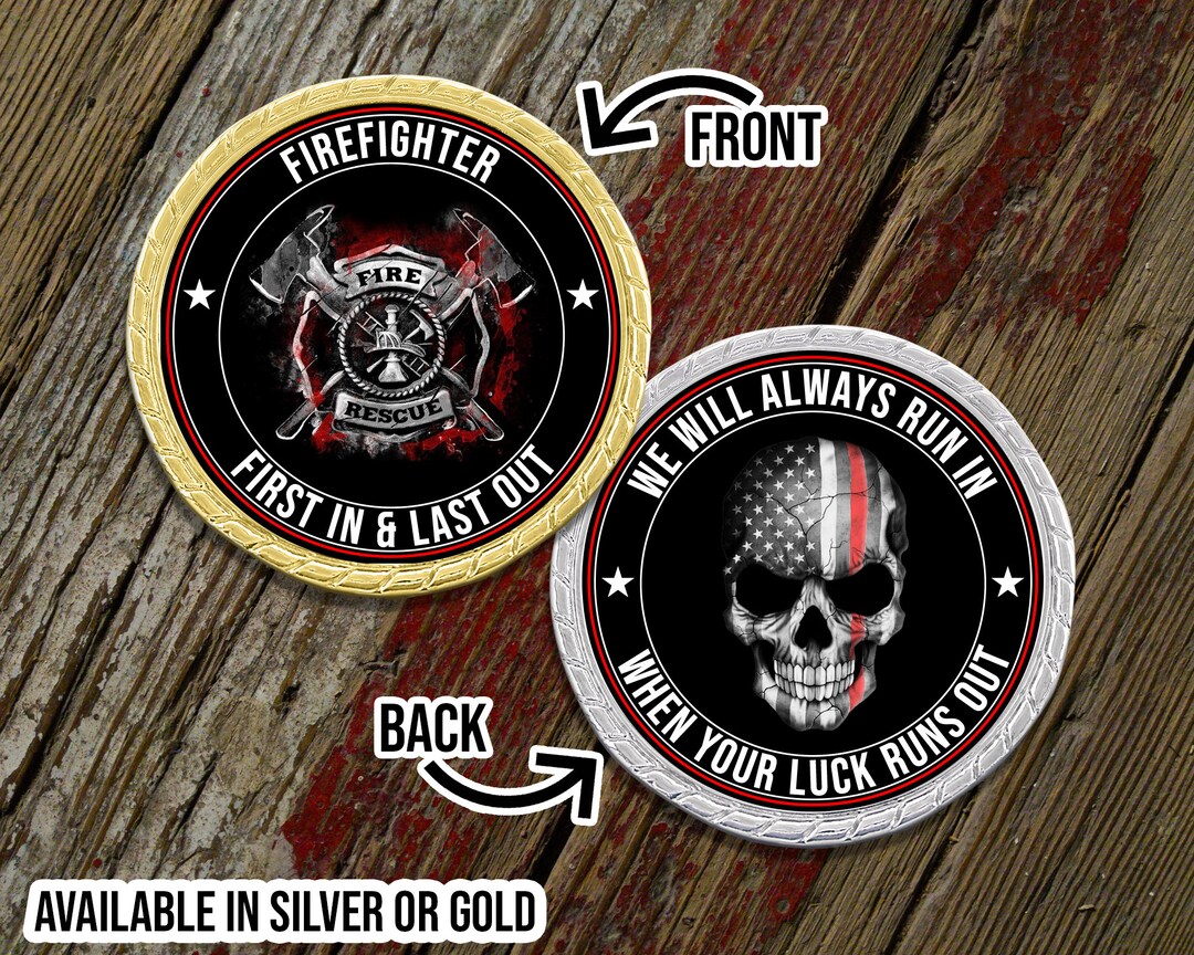 Firefighter Challenge Coin - Pocket Coin - Emergency Services - First ...