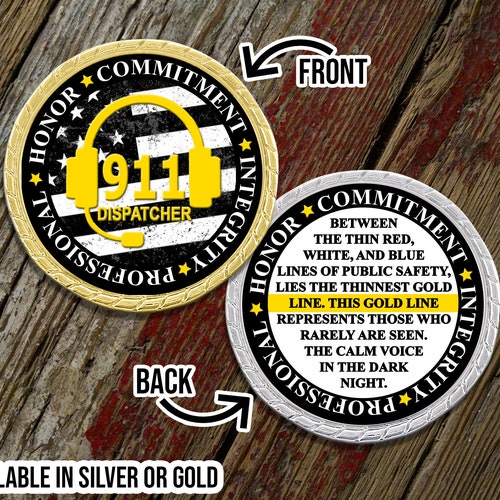 911 Dispatcher Challenge Coin. | Etsy