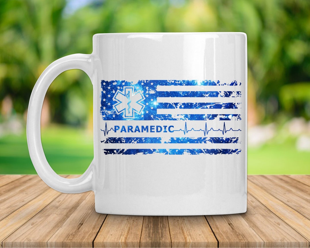 Paramedic Flag Coffee Mug - Paramedic Coffee Mug - EMT - First ...