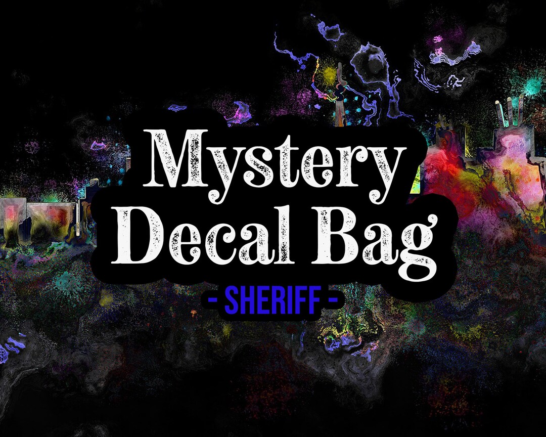 Sheriff Mystery Decal Bag - Thin Blue Line - LEO - Deputy - Vinyl Decal ...
