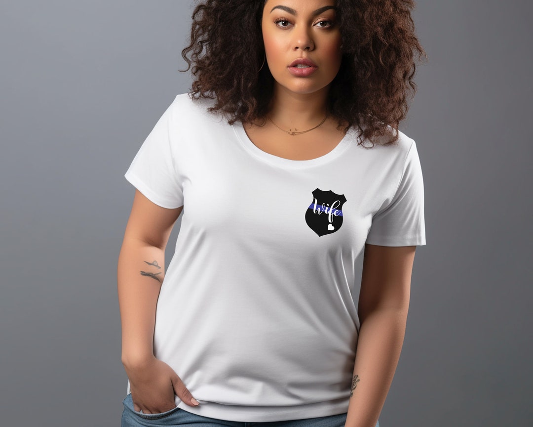 Blue Line Police Wife - Blue Line Wife Shirt - Thin Blue Line - Etsy