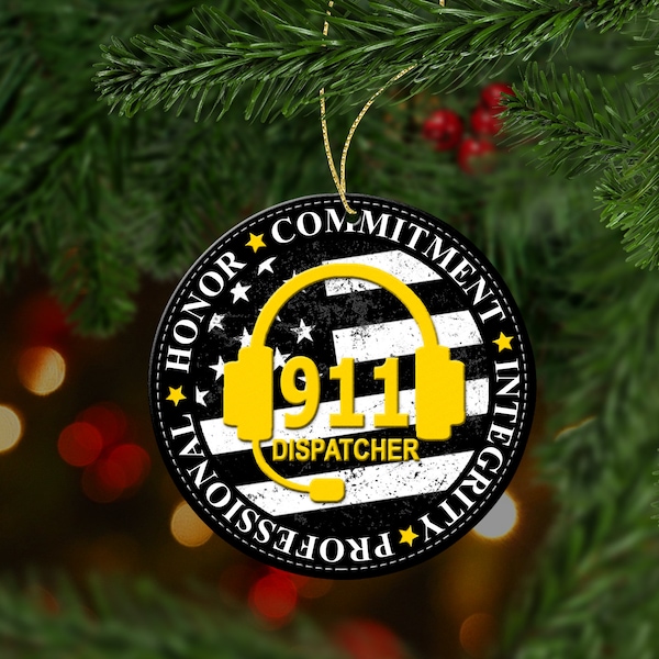 911 Dispatcher Christmas Ornament - Etsy