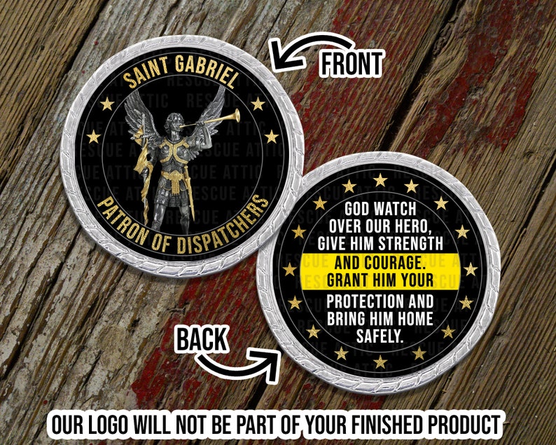 Saint Gabriel Dispatcher Challenge Coin - Emergency Services - First ...
