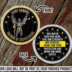 Saint Gabriel Dispatcher Challenge Coin - Emergency Services - First ...