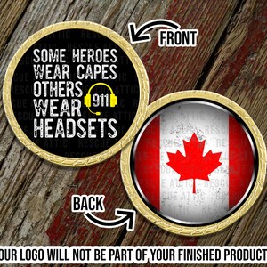 911 Canadian Dispatcher Hero Challenge Coin - Emergency Services ...