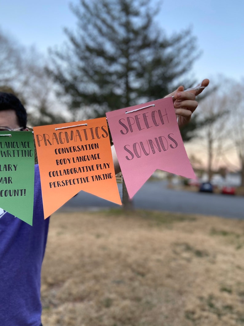 Speech Therapy Banner Printable Digital Download - Etsy