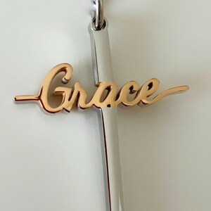 Small Grace Cross, Cross Necklace Woman Cross Necklace,religious Gifts ...