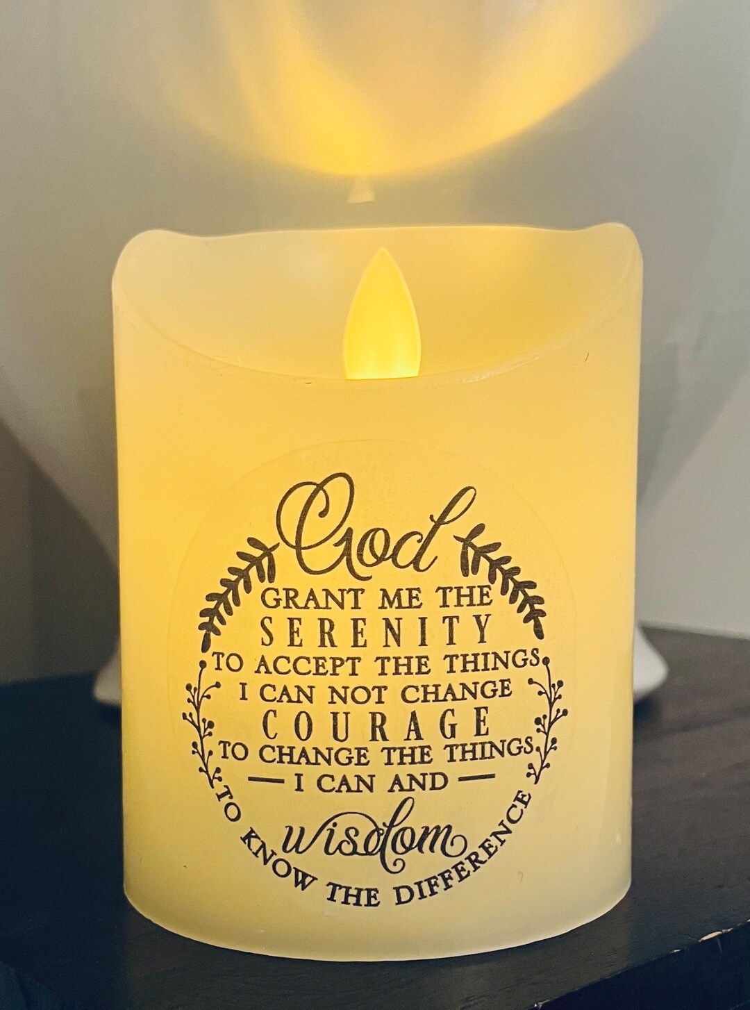 Flickering Flameless Candles, Serenity Prayer, Waymaker, Chosen, Pray ...