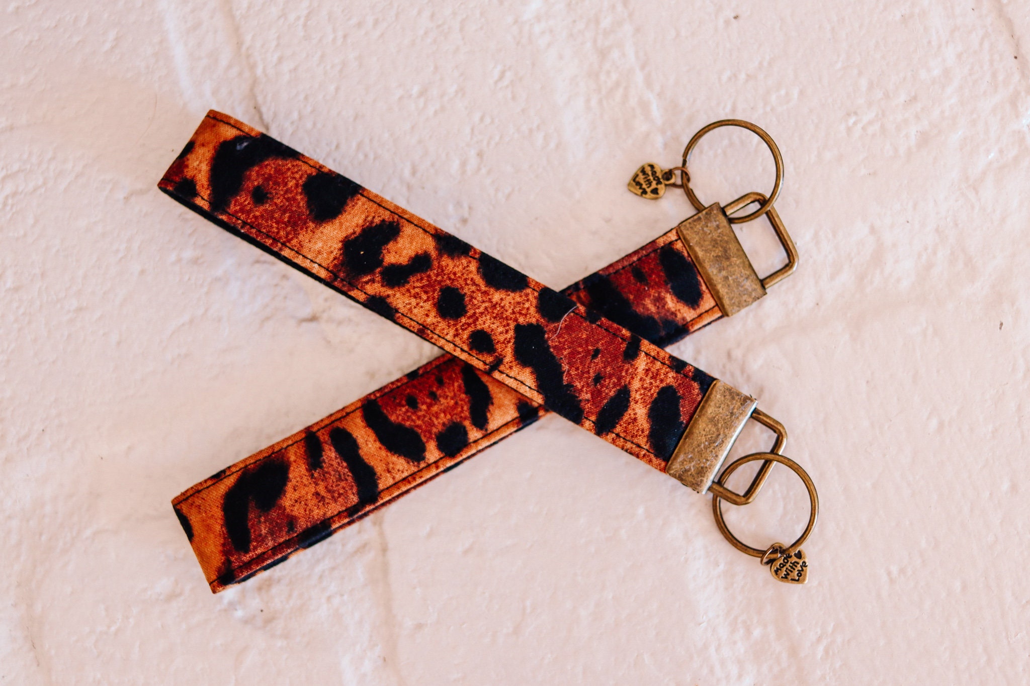Cheetah Print Key Fob | Etsy