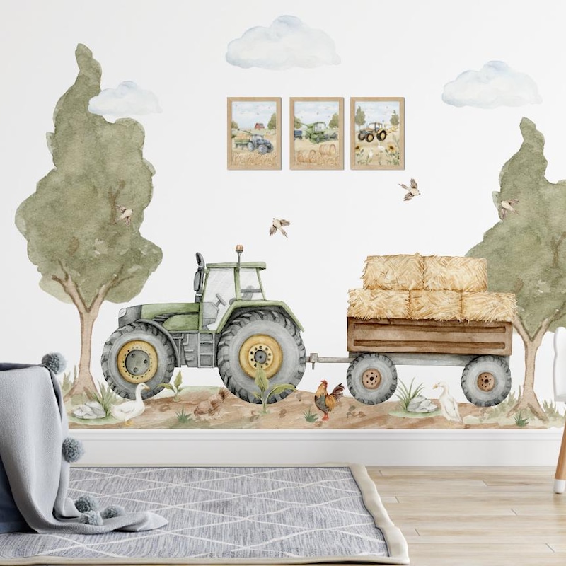 Farm Decal Wall Sticker - Etsy UK