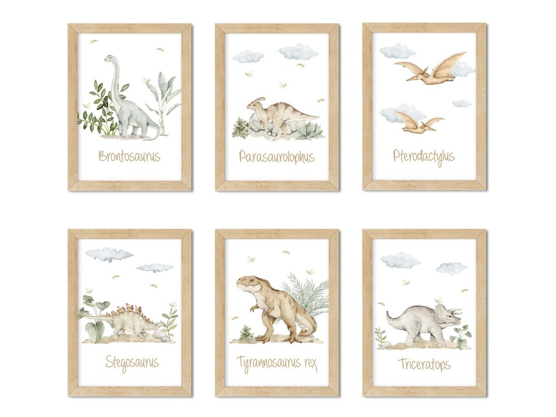 Dinosaur Wall Posters for a Child's Room / Dinosaurs Posters on the ...