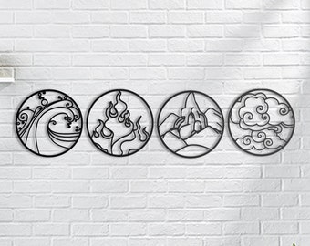 Wall Art 4 Elements | Etsy