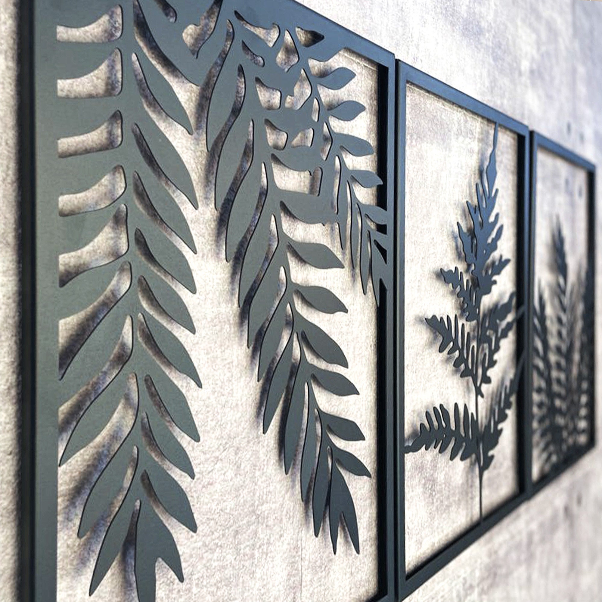 Leaves Metal Wall Art Metal Wall Sculpture Leaf Metal Wall | Etsy