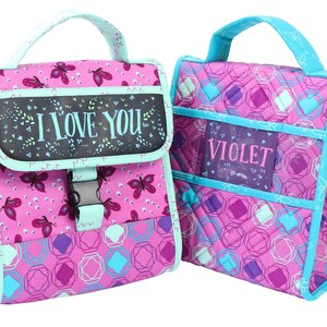 Grab Some Grub 2.0 Sewing Pattern - PAPER PATTERN - Lunch Bag Sewing ...