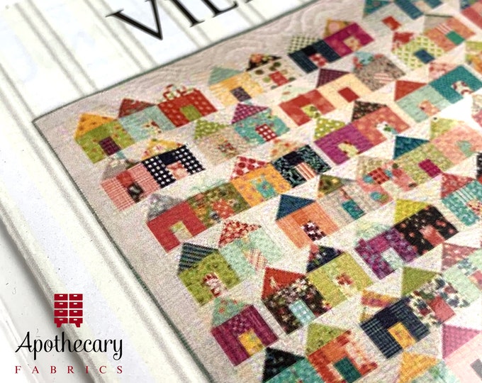Village Quilt by Miss Rosie's Quilt Co - PAPER PATTERN - Little Row ...