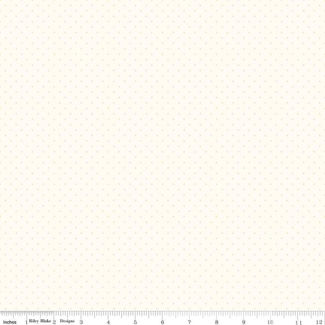 Le Creme Swiss Dot Cream Quilting Blender Fabric | Sold by the 1/2 Yard ...