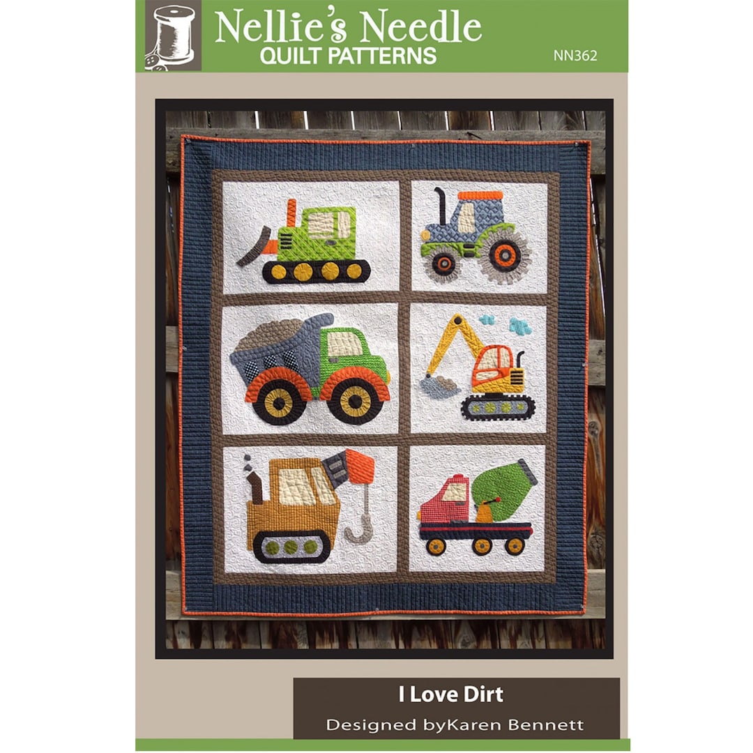 Construction Vehicles Applique Quilt Pattern (paper Pattern) - Etsy