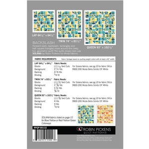 Backslash Quilt Sewing Pattern - PAPER PATTERN - Designed by Robin ...