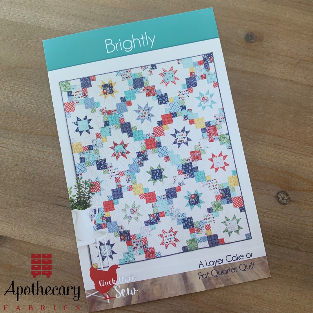 Brightly Quilt Pattern - PAPER PATTERN - Designed by Cluck Cluck Sew - Etsy