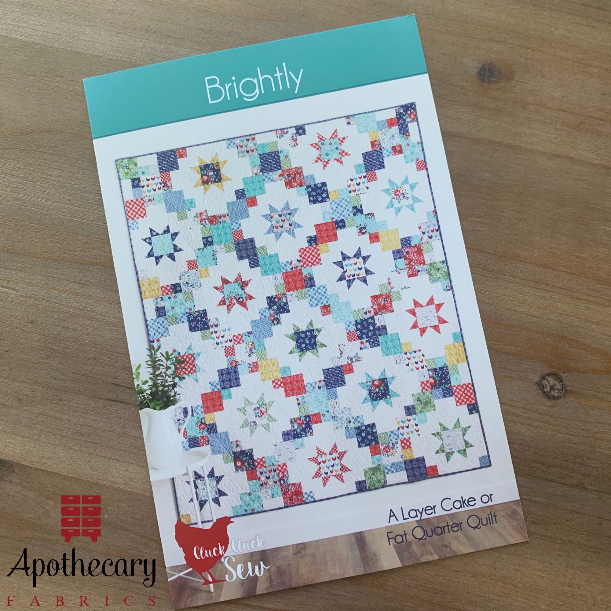 Brightly Quilt Pattern PAPER PATTERN Designed by Cluck - Etsy