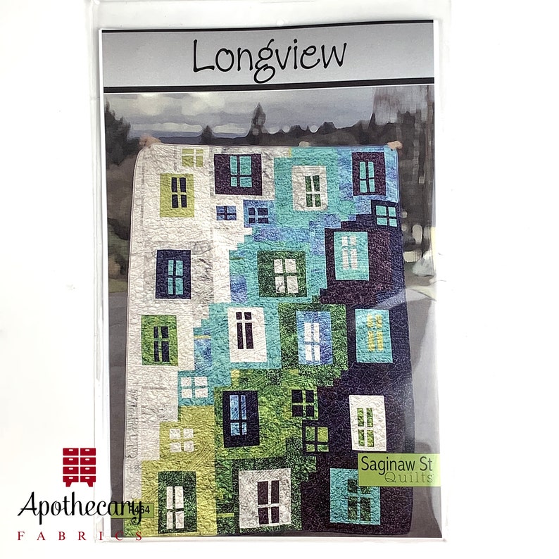 Longview Quilt Pattern - PAPER PATTERN - Free Form Quilting Tutorial - Etsy