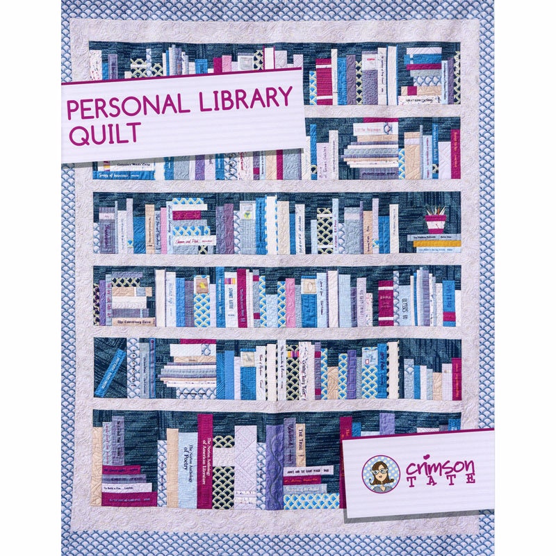 Personal Library Quilt Pattern - PAPER PATTERN - Perfect for Book ...