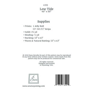 Low Tide Quilt Pattern - PAPER PATTERN - Designed by Sewn Wyoming - Etsy