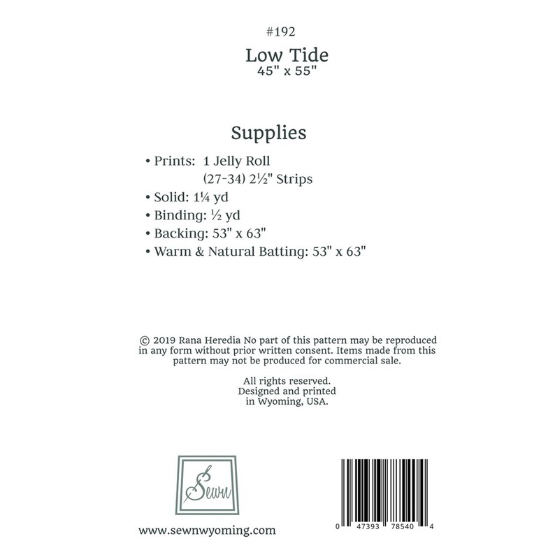 Low Tide Quilt Pattern - PAPER PATTERN - Designed by Sewn Wyoming - Etsy