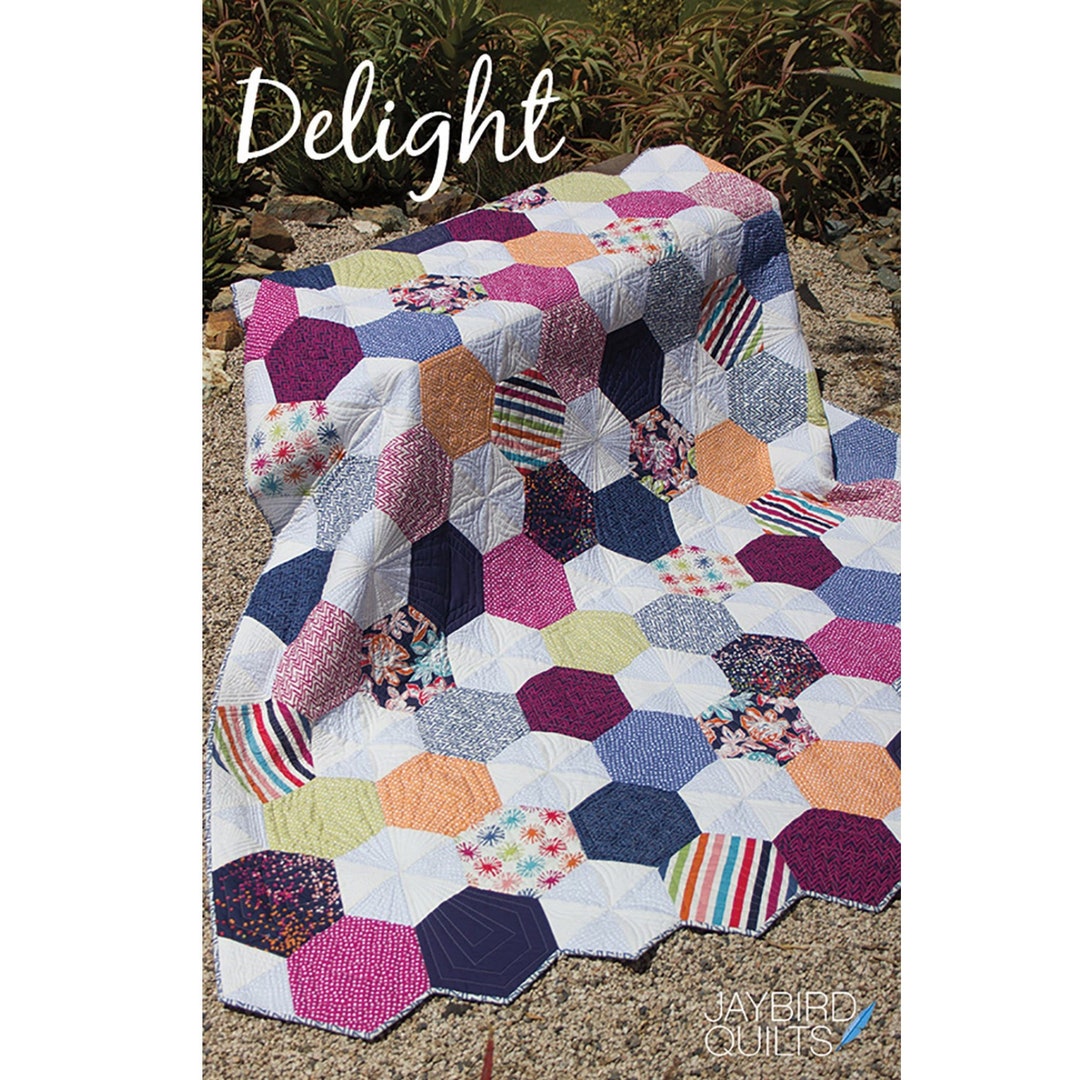 Delight Quilt Pattern - PAPER PATTERN - Designed by Jaybird Quilts - Etsy