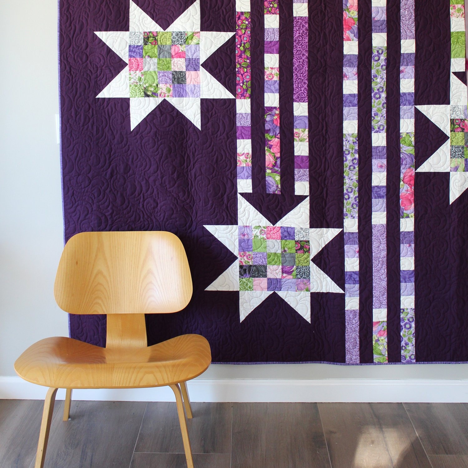 Showering Stars Quilt Pattern by Robin Pickens PAPER PATTERN - Etsy