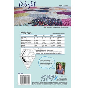 Delight Quilt Pattern - PAPER PATTERN - Designed by Jaybird Quilts - Etsy